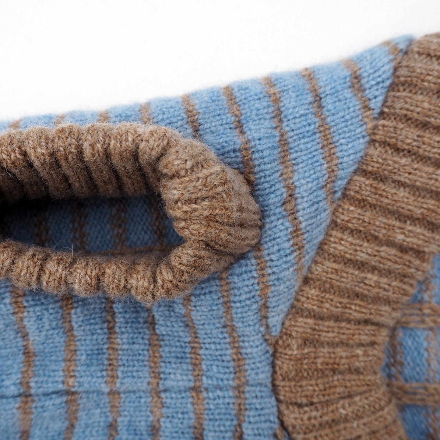 Stripe Blue Dog Jumper In Pure Wool | Sustainable & British Made – WAG ...